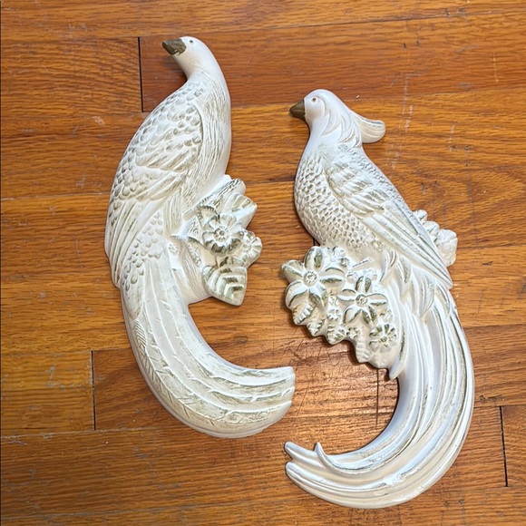 Wall Decor | Vintage Chalkware Wall Decor Birds | Poshmark